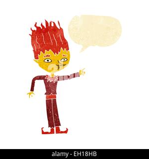 fire spirit cartoon with speech bubble Stock Vector Image & Art - Alamy