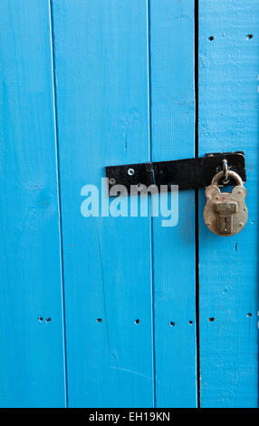 Locked sheds door Stock Photo - Alamy