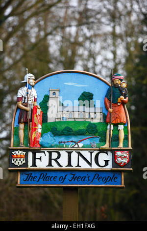 Village sign Fring, Norfolk, England Stock Photo - Alamy