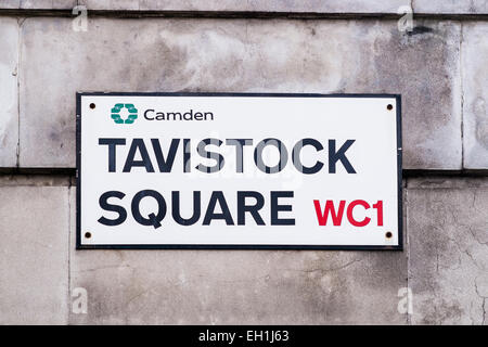 Tavistock Square Sign, London Stock Photo - Alamy