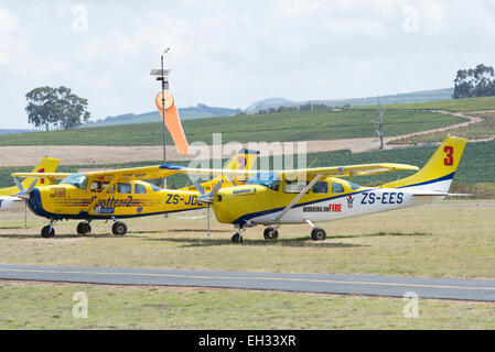 Fire fighting aircraft at Stellenbosch used in fire fighting in the ...