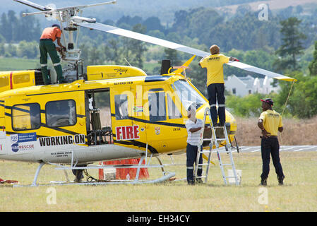 Fire fighting aircraft at Stellenbosch used in fire fighting in the ...