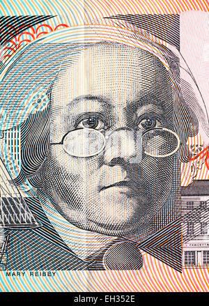 20 dollars banknote, Mary Reiby and John Flynn, Australia Stock Photo ...