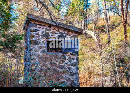 Weir Historic Site. Stone Weir building located in Palomar Mountain ...