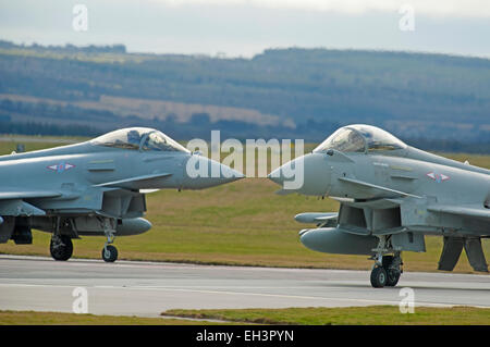 RAF Eurofighter Typhoon Nose Cockpit Kemble Air Show 2008 Stock Photo ...