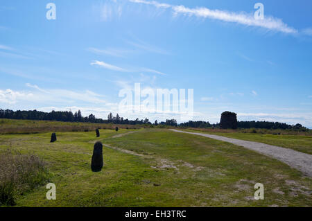 Battle of Culloden clan memorial stone marker (Mixed Clans Stock Photo ...