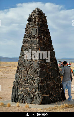 Visitors at the Trinity Site, where the first atomic bomb was tested 60 ...