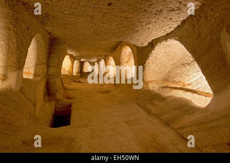 christian catacombs, milos island, cyclades islands, greece, europe ...
