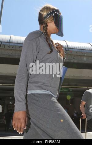 Laverne Cox wear a visor inspired by V. Stiviano Featuring: Laverne ...