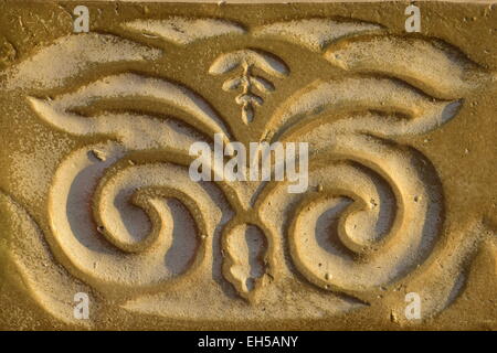 Curvy pattern on alabaster Stock Photo - Alamy
