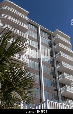 High-rise building and bright blue sky Stock Photo - Alamy