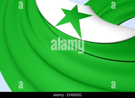 Flag of Esperanto. Close Up Stock Photo - Alamy