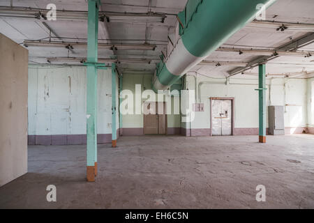 Empty warehouse office or commercial area, industrial background Stock ...