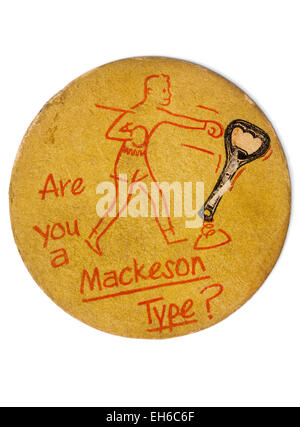 Vintage British Mackeson Beer Mat - The Original and Genuine - Taste ...