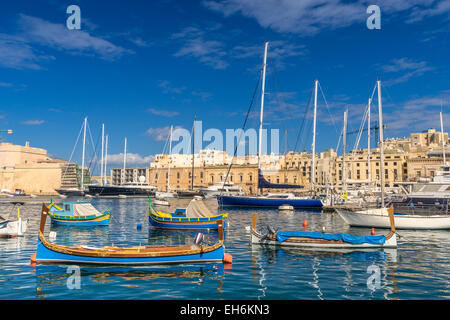 Harbour at Dockyard Creek, Birgu, Valletta, Malta Stock Photo - Alamy
