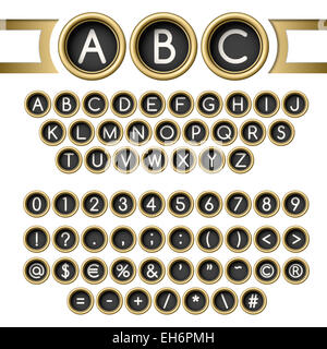 Alphabet keyboard buttons. Keyboard abc, alphabet button, text computer ...