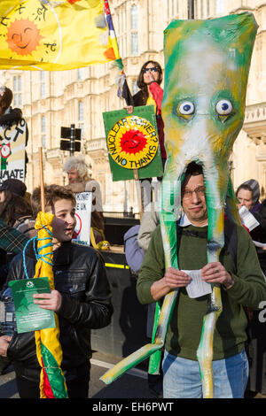 London, UK. 3 March 2015. Pictured: Artist Roman Signer with his kayak ...