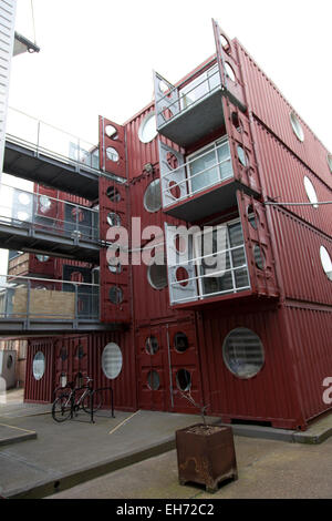 View of Container City 2 at Trinity Buoy Wharf, Orchard Place, London ...