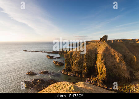 Forse Castle in Caithness, North Scotland Stock Photo - Alamy