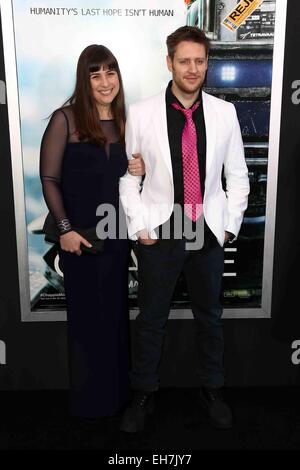 Director Neill Blomkamp (R) and writer Terri Tatchell attend the ...
