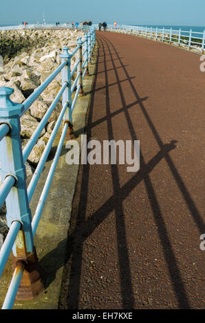 Morecambe Sea Front and Stone Jetty Stock Photo - Alamy