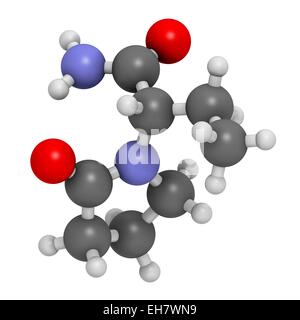 Levetiracetam epilepsy drug molecule Stock Photo - Alamy