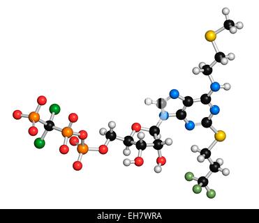 Cangrelor antiplatelet drug molecule Stock Photo - Alamy