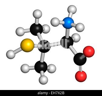 Penicillamine drug molecule Stock Photo - Alamy
