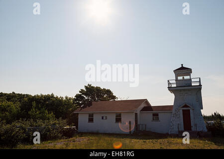 Salmon River Lighthouse in Nova Scotia, Canada Stock Photo - Alamy