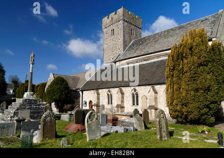 Church of St Illtud Llantwit Major south Wales Stock Photo: 132656733 ...
