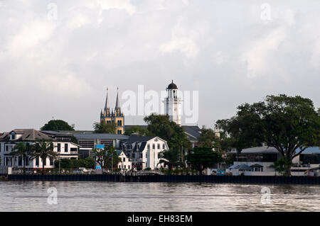 View of Paramaribo from the River Suriname; Paramaribo on the River of ...