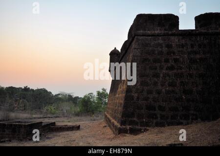 Corjuem Fort, military fortress, Goa, India Stock Photo - Alamy