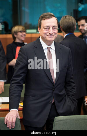 Brussels, Bxl, Belgium. 9th Mar, 2015. Pierre Moscovici, EU ...