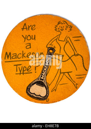 Vintage British Mackeson Beer Mat - The Original and Genuine - Taste ...