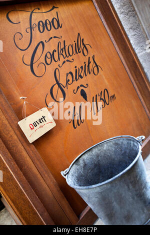 Signs on the facade of a vintage French bakery Stock Photo - Alamy