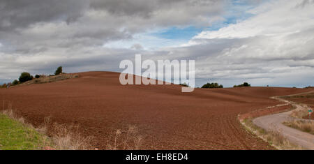 La Rioja Landscape autumn fall Spain road Stock Photo - Alamy