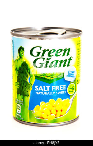 Green giant sweetcorn, Green giant, sweetcorn, tinned sweetcorn, tin of ...