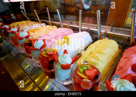 Traditional Italian home made icecream in many flavours in a little ...