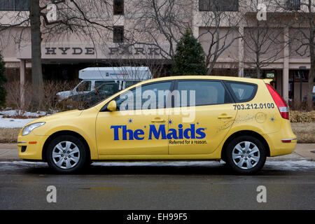 Maid service company car - USA Stock Photo - Alamy