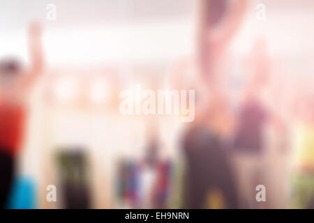 Dance class for women blur background Stock Photo - Alamy