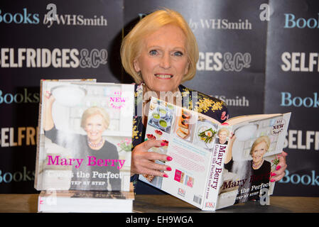 Mary Berry signs copies of her new book 'Cooks The Perfect' at ...
