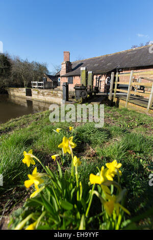 Village of Stretton, Cheshire, England. Picturesque spring view of the ...