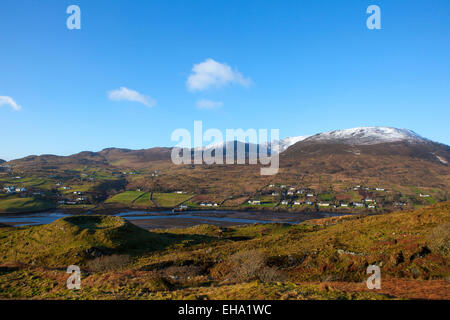 Ringfort overlooking Teelin Bay, near Carrick, Donegal, Ireland Stock ...