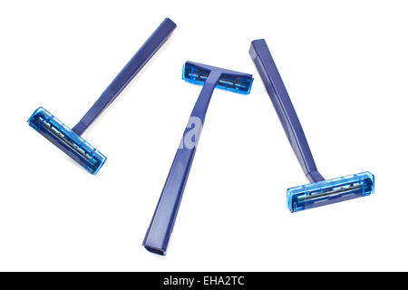 Razor blades isolated on white Stock Photo - Alamy