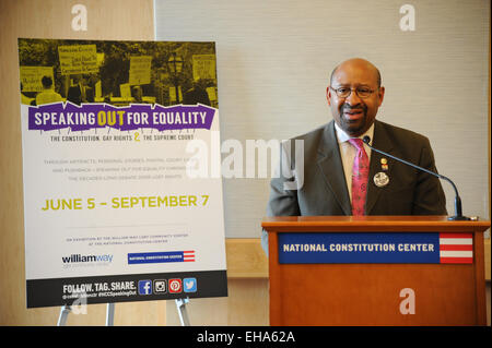 Philadelphia, Pennsylvania, USA. 10th Mar, 2015. Mayor MICHAEL NUTTER ...