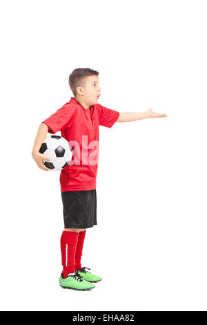 Male Soccer Player And Confusion Stock Photo - Alamy