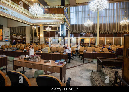Interior of Yusef Abad Synagogue, one of the biggest in Northern Tehran ...