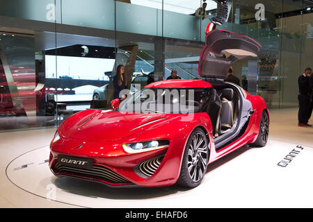 nanoFLOWCELL Quant F prototype at the Geneva motor show 2015 Stock Photo - Alamy