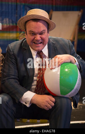 Former EastEnders actor Shaun Williamson poses during a photocall to ...