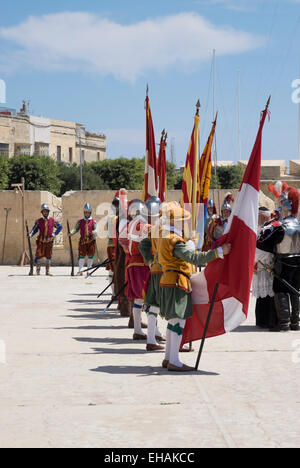 Malta, Birgu: flags Stock Photo - Alamy